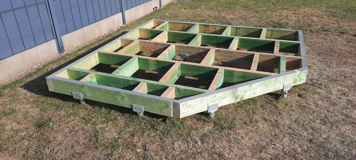 fundering 5 hoek | Tuinhuisfundering